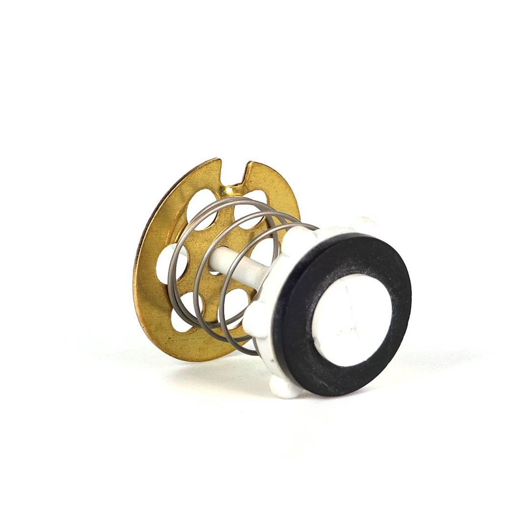 Safety device "open", brass disc, plastic, plastic plunger=DO - Unival