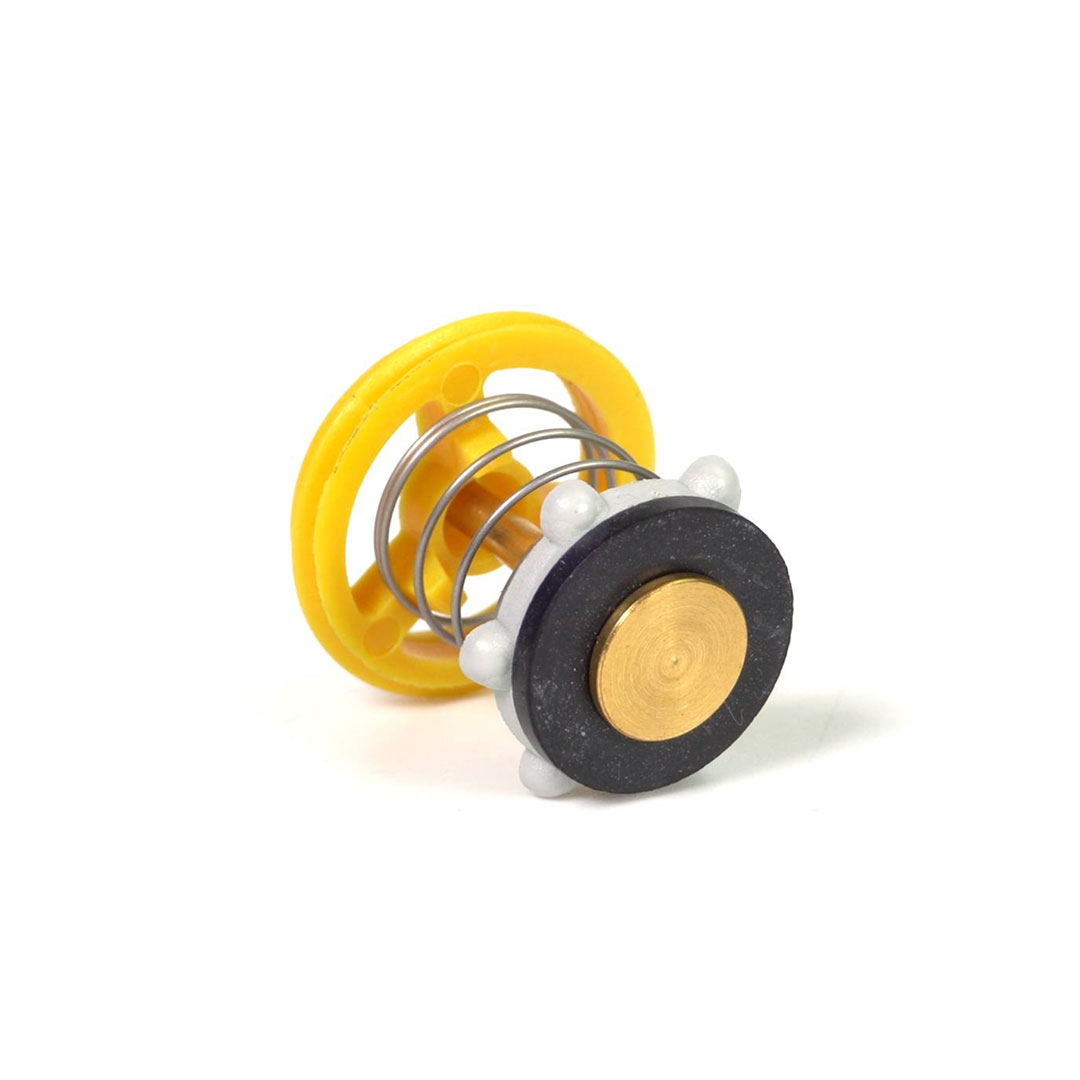 Double safety device "open", disc in PA6, brass plunger= PD - Unival