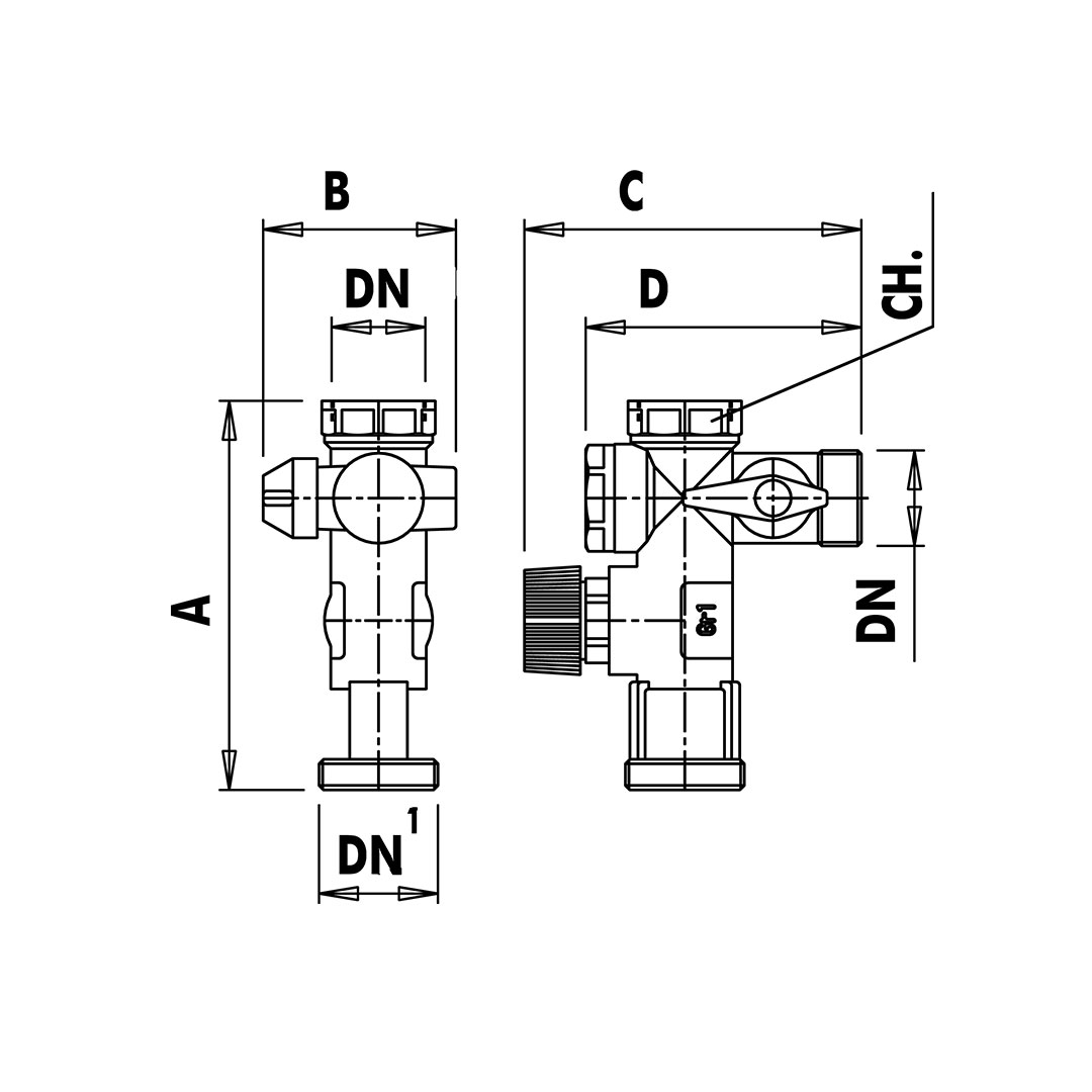 Horizontal safety group assembly for hot water storage heaters - Unival