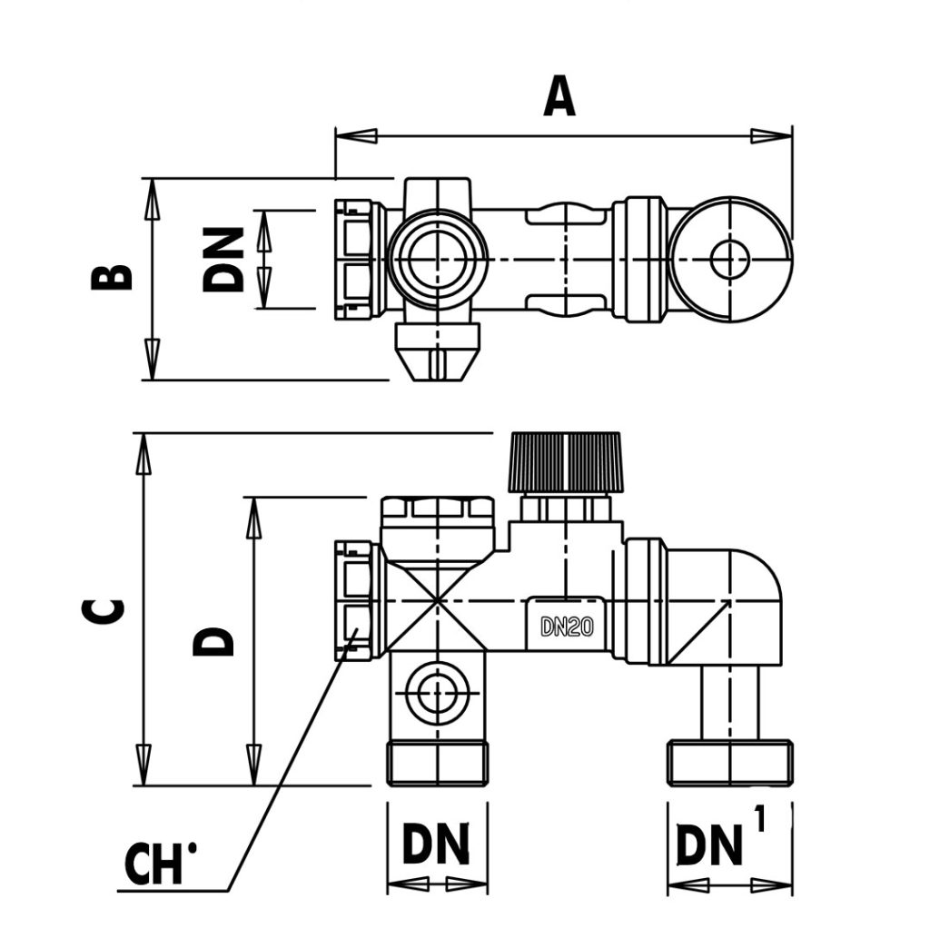 Horizontal safety group assembly for hot water storage heaters - Unival
