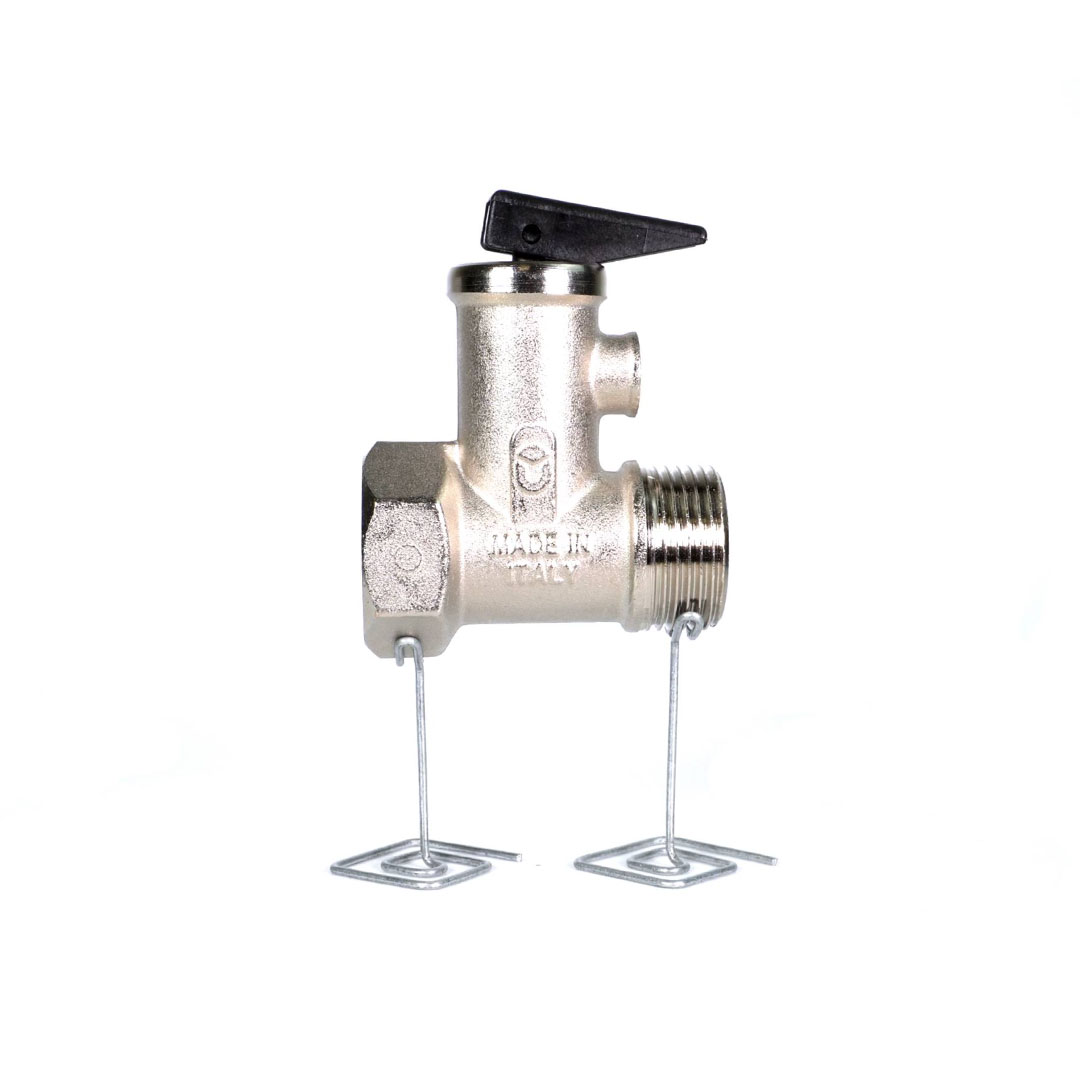 Safety valve for solar boiler with handle - Unival