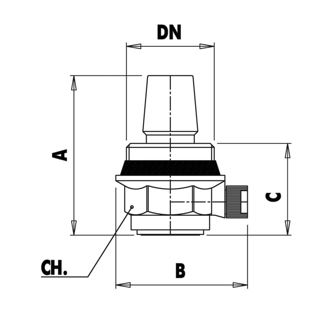 Automatic chrome-plated air-vent valve - Unival
