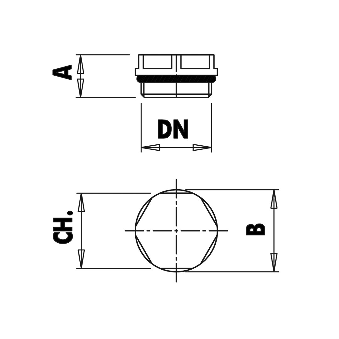 Brass radiator plug - Unival