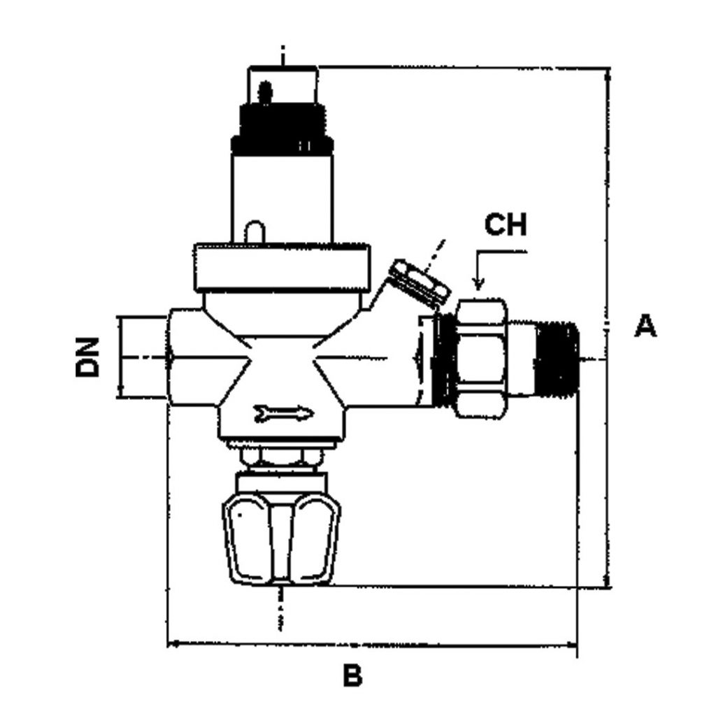 Light filling unit MF connection, with pressure gauge connection - Unival