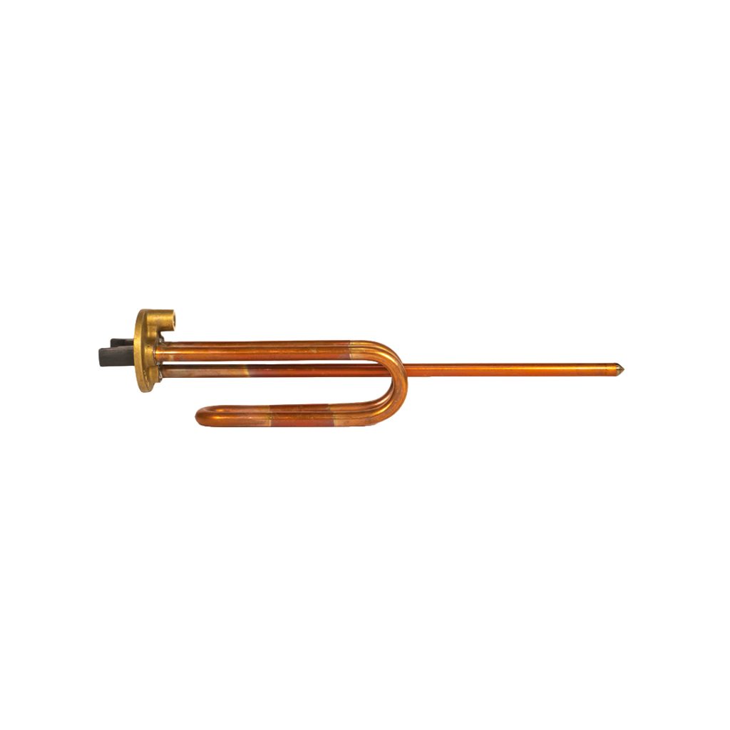 Curved heating element with circular flange ø 48 with insert for anode ...