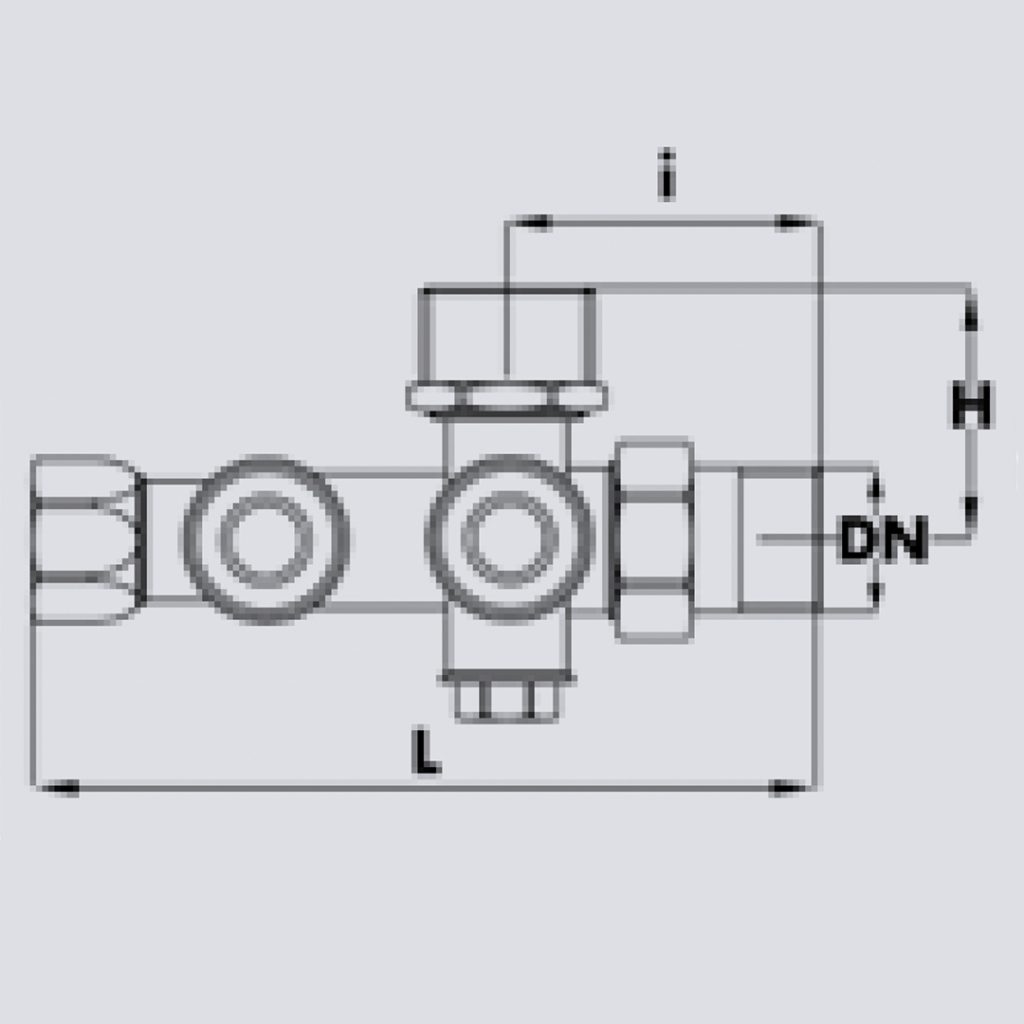 4-ways distributor with wall connections. Euroconus connections for ...