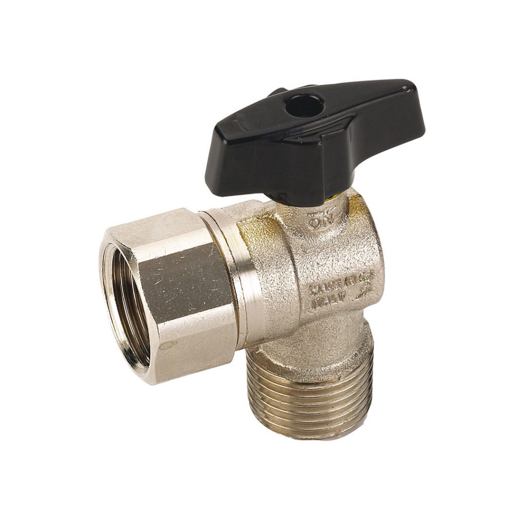 Straight mini ball gas valve, with swivel nut - Unival