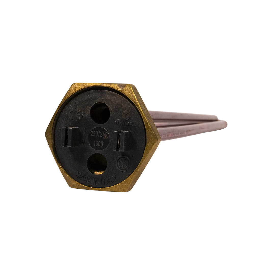 Straight heating elements with hexagonal cap 1”1/4 with insert for ...